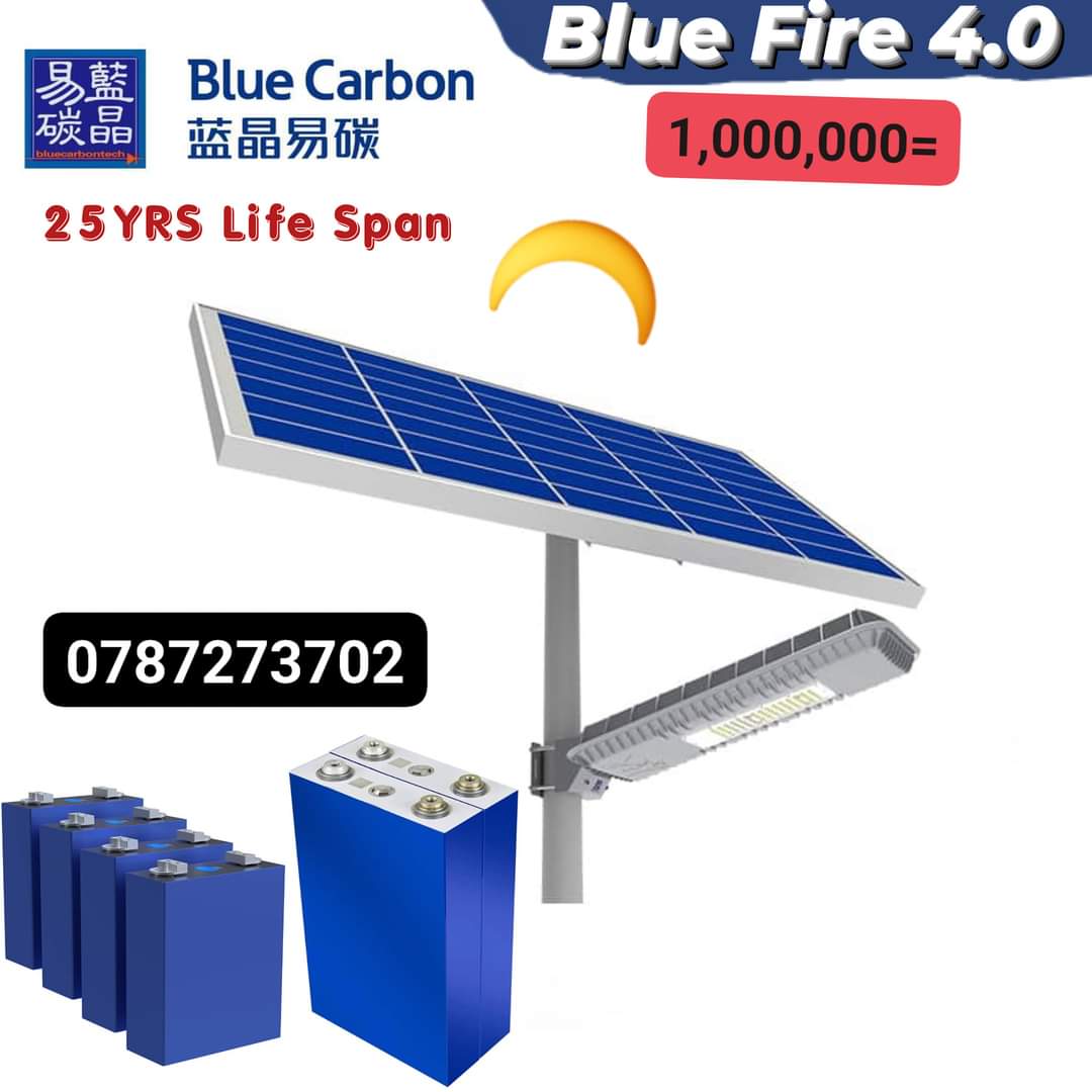 Blue Fire Blue Carbon Solar Street Light